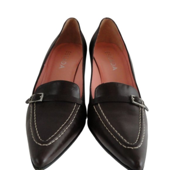 Escada | Shoes | Escada Shoes Brown Leather High Heels | Poshmark